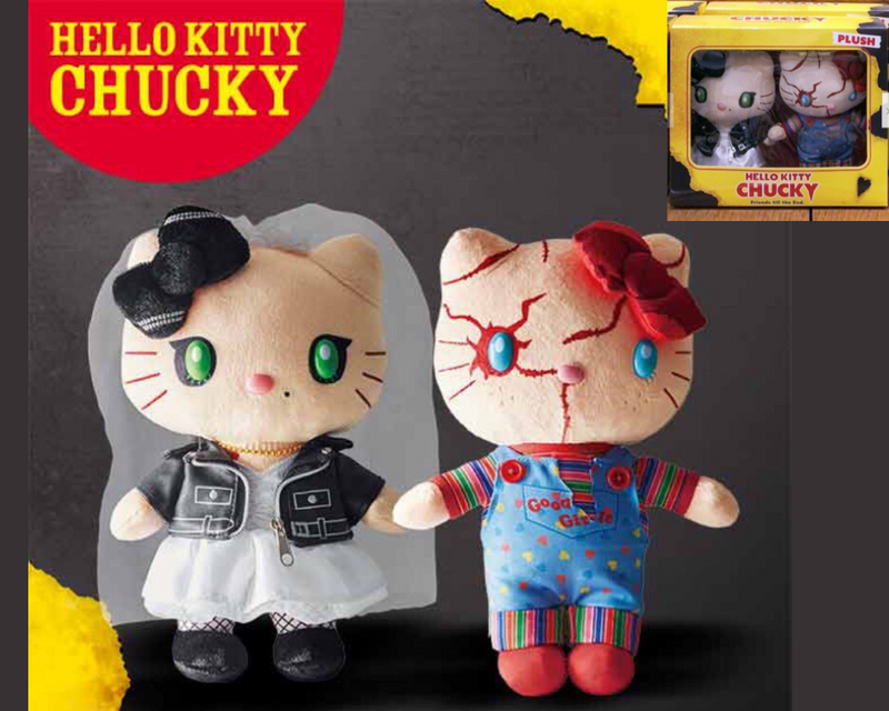 Hello Kitty Chucky Tiffany Plush Doll Child's Play 9" Halloween Bride